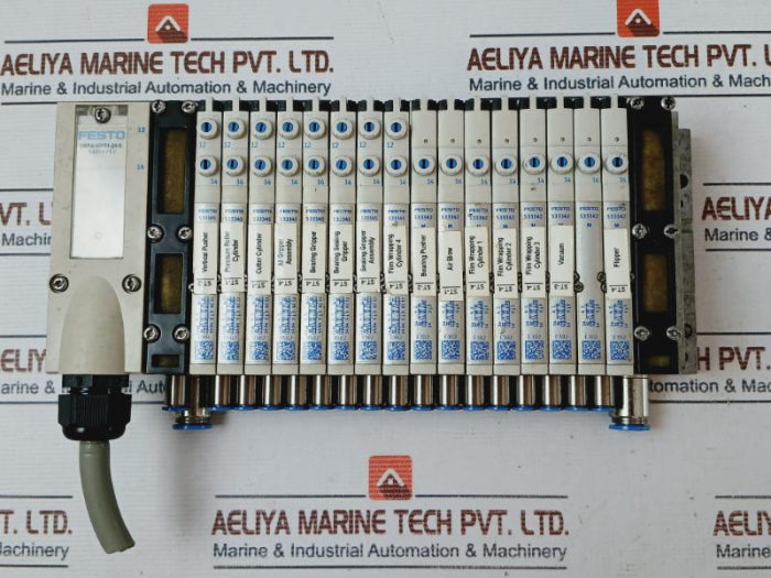 Festo Vmpa-kms1-24-5 Pneumatic Solenoid Valve Manifold Assy 1-0.9-10 B ...
