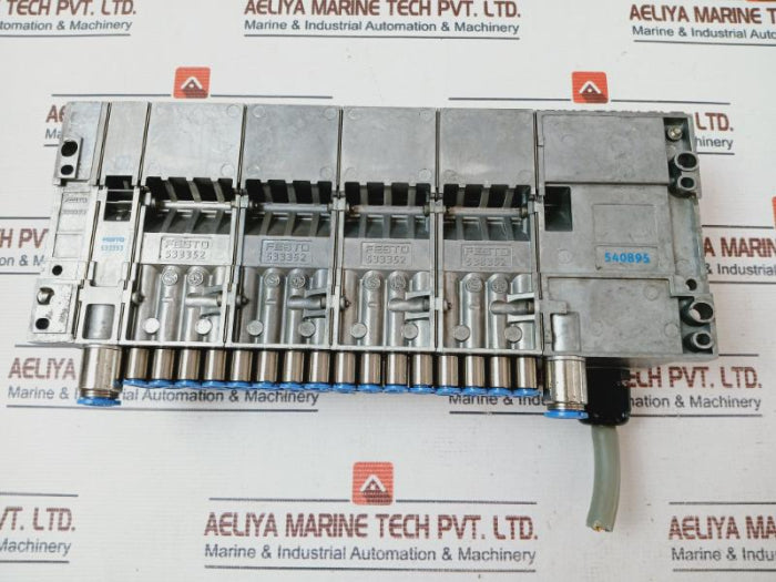 Festo Vmpa-kms1-24-5 Pneumatic Solenoid Valve Manifold Assy 1-0.9-10 B ...