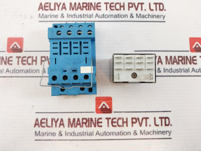 Finder 56.34.8.230.0040 Electromagnetic Relay With 96.74 Socket ...