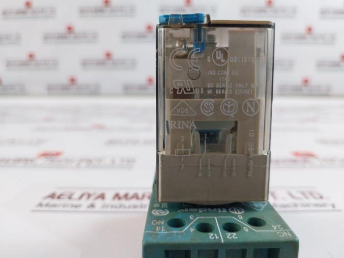 Finder 60.12.9.024.0040 Relay With 90.20 Base 24V Dc – Aeliya Marine