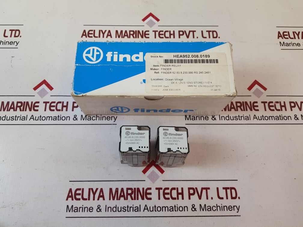 Finder 62.83.8.230.0000 Power Relay – Aeliya Marine Tech Pvt. Ltd.