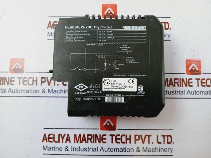 Fisher-rosemount Kj3001X1-ca1 Delta V Dry Contact Module 32-channel 24 ...