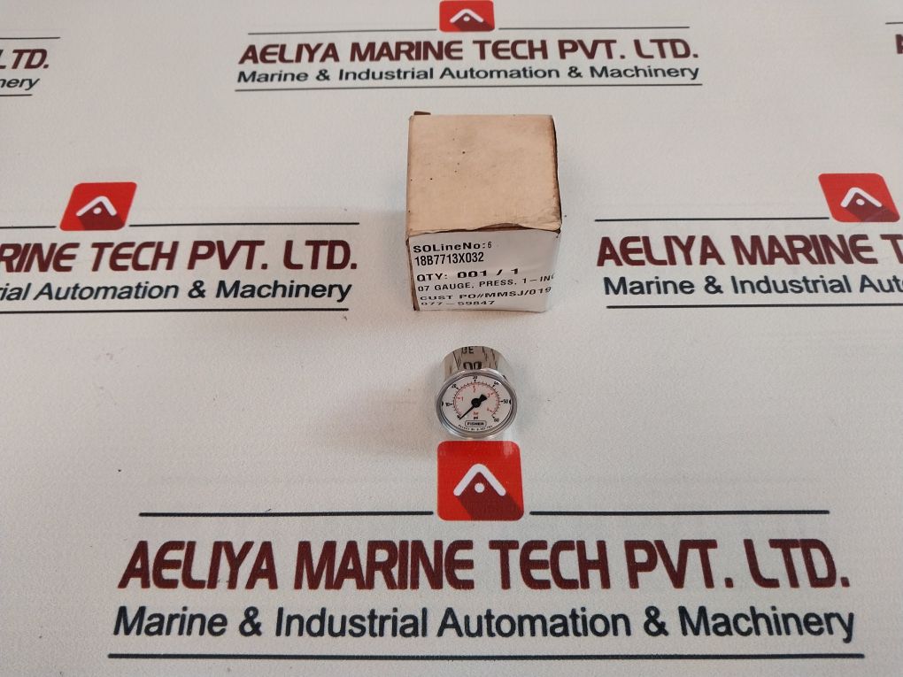 Fisher 18B7713X032 Pressure Gauge 0-4 Bar – Aeliya Marine