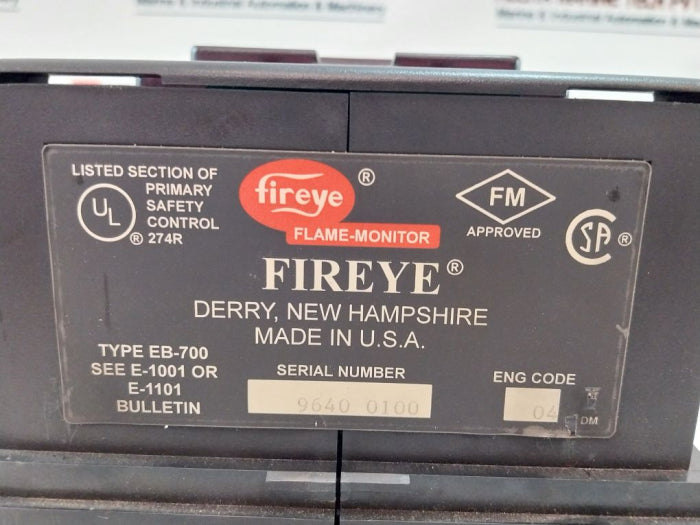 Fireye Eb-700 Flame-monitor – Aeliya Marine