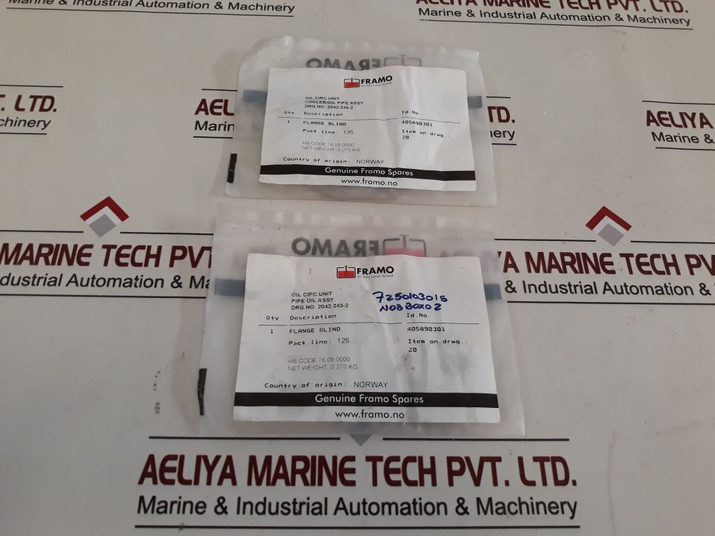 Framo 405890301 Flange Blind – Aeliya Marine Tech Pvt. Ltd.