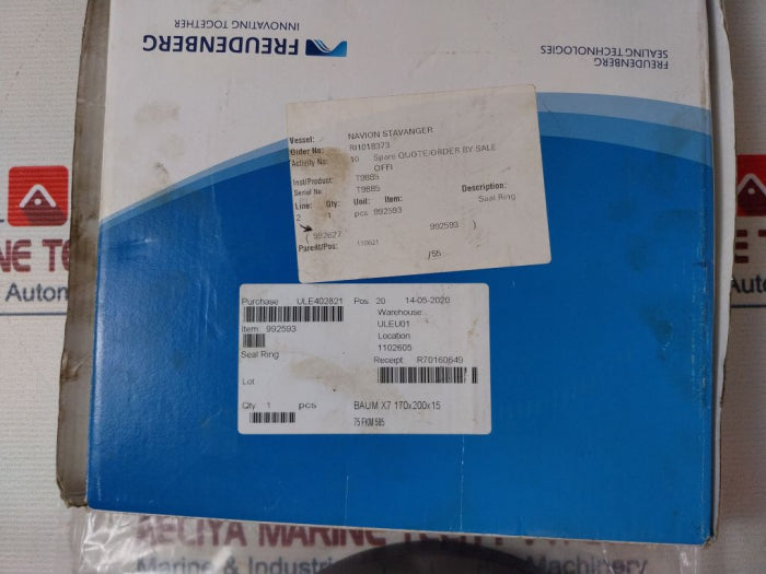 Freudenberg Baum7X7 170X200X15 Simmerring Seal Ring – Aeliya Marine