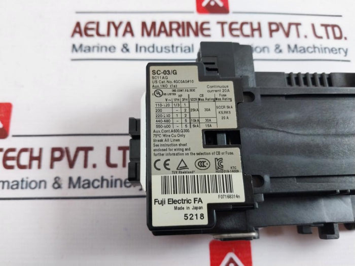 Fuji Electric Sc-03/G Magnetic Contactor Jis C 8201 Gb 14048.4 – Aeliya ...