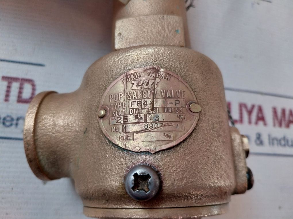 Fukui FB4X-P Pop Safety Valve 1” 3Kgf/cm² – Aeliya Marine