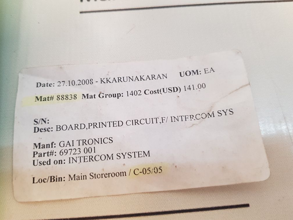 Gai Tronics 69723 001 Printed Circuit Board – Aeliya Marine