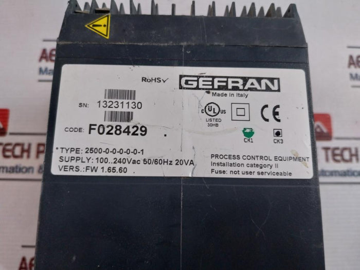 Gefran 2500-0-0-0-0-0-1 Temperature Controller F028429 – Aeliya Marine