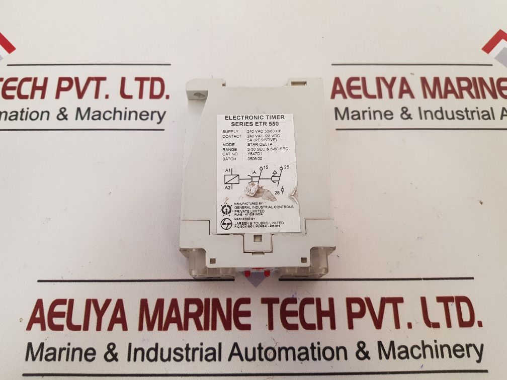 General Industrial Controls Y847D1 Electronic Star Delta Timer 240 Vac ...