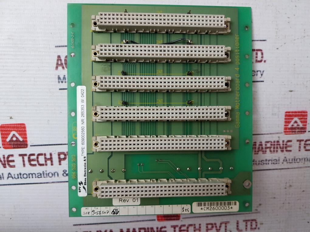 Gpv Elbau 609002560 Gamma Motherboard 4 Positioner Rev 01 – Aeliya Marine