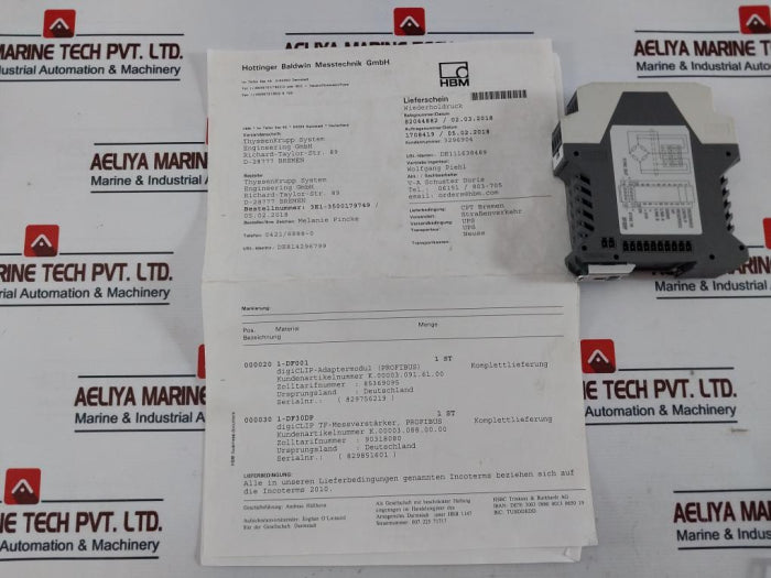 Hbm Df30Dp Digital Measuring Amplifier Ver 2.6.5 24V – Aeliya Marine