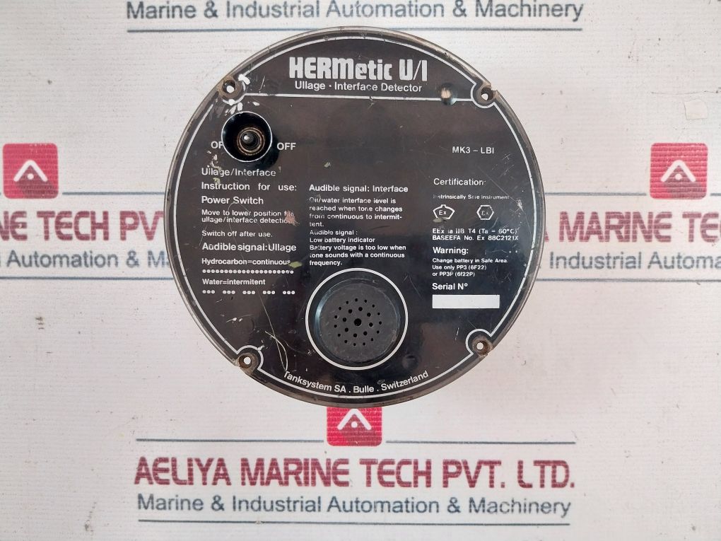 Hermetic Mk3-lbi Ullage Temperature Interface Detector – Aeliya Marine
