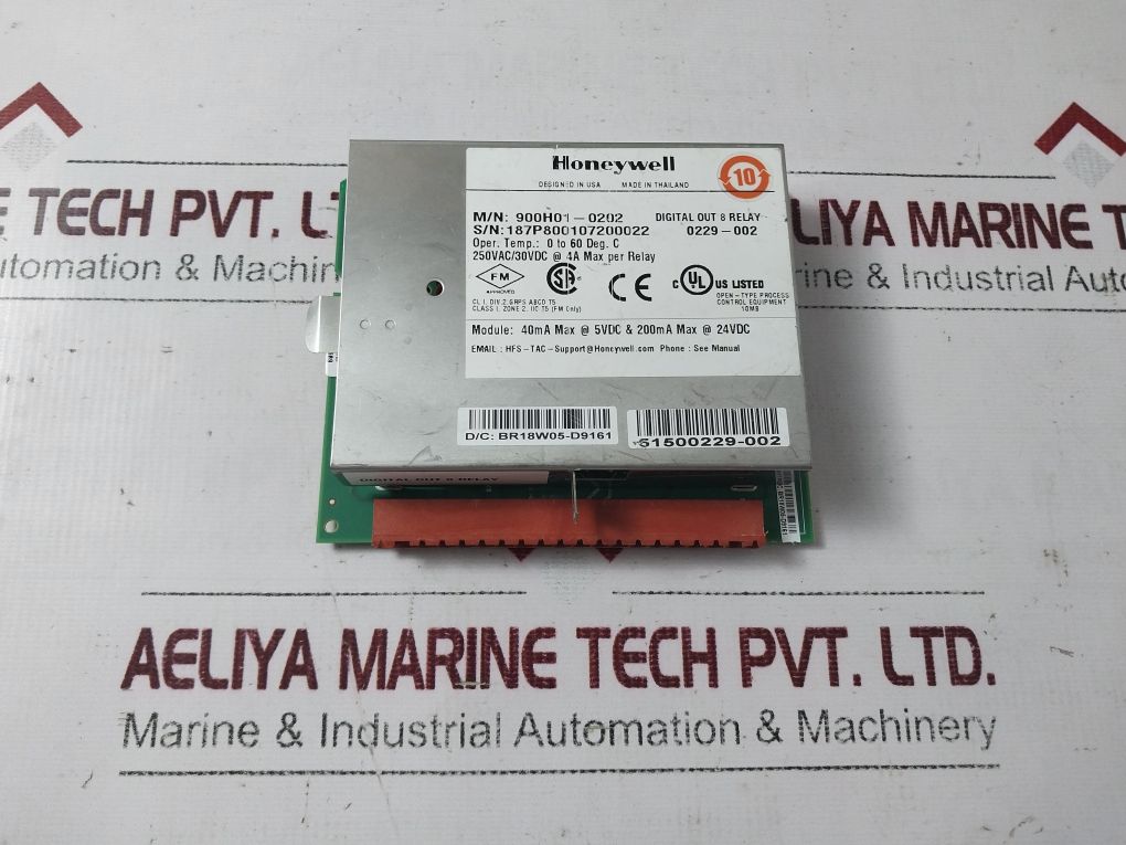 Honeywell 900H01‑0202 8‑Relay Digital Output Module (Used) – Aeliya Marine