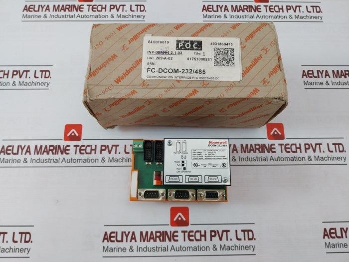Honeywell Fc-dcom-232/485 Communication Interface Module 500 Ma Max 5 ...