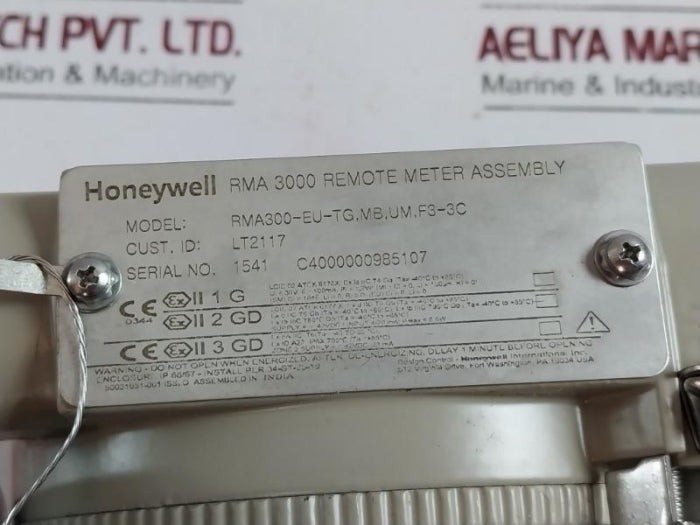 Honeywell Rma300-eu-tg,Mb,Um,F3-3C Remote Meter Assembly, Atex Certifi ...