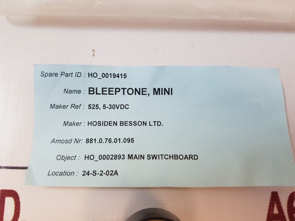 Hosiden Besson 525 Mini-bleeptone – Aeliya Marine