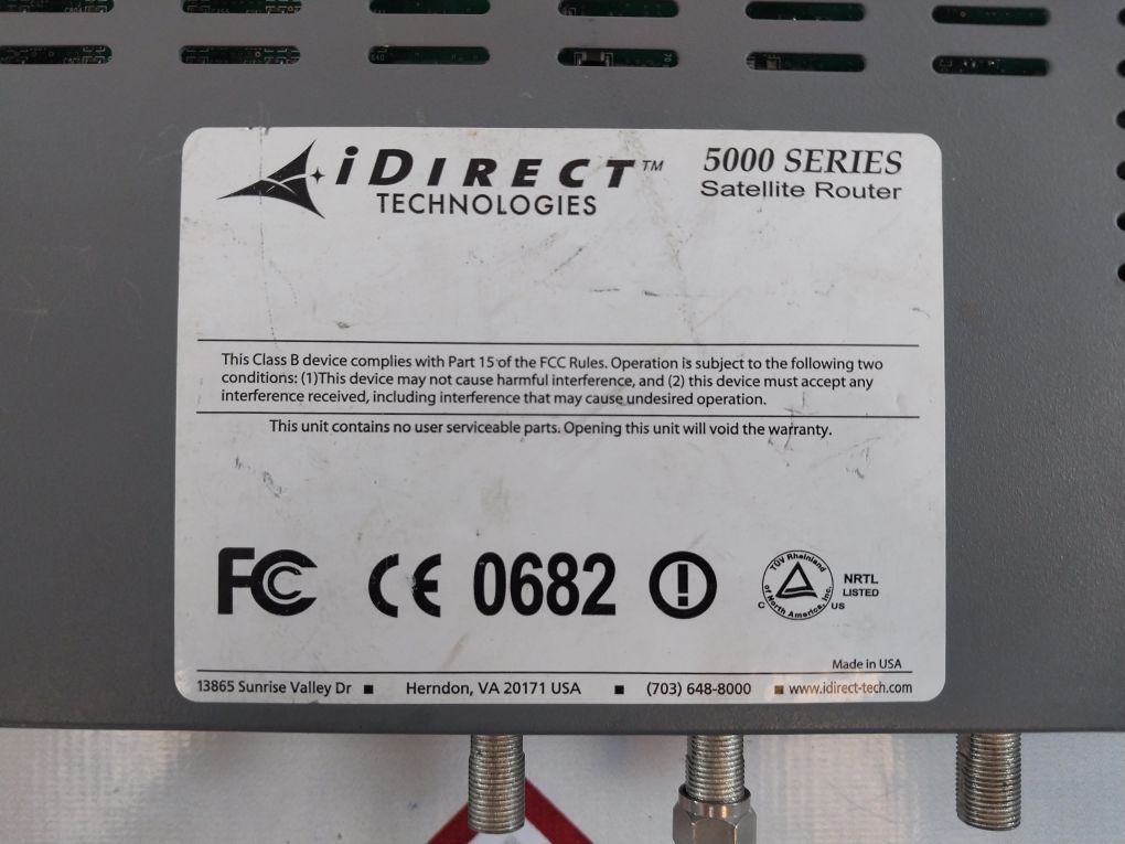 Idirect 5000 Series 9130-0028-0006 Satellite Router – Aeliya Marine