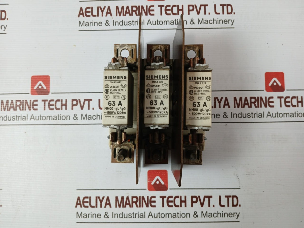 Siemens 3Na3 822 Hrc Fuse ~500V 63 A – Aeliya Marine