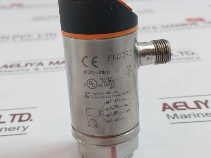 Ifm Pn2292 Pressure Sensor 18-30V Dc 4-20Ma/0-10V 1/4-18 Npt – Aeliya Marine