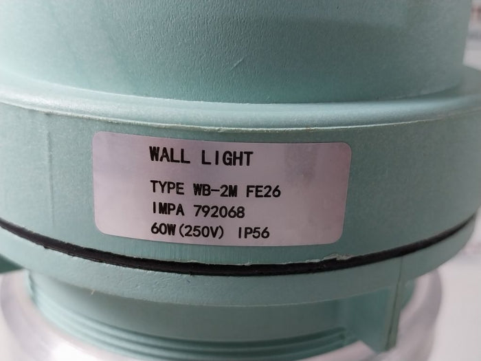 Impa 792068 Lamp Holder Marine Watertight Wall Light Wb-2M Fe26 ...