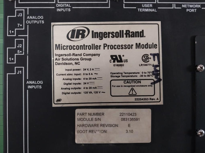 Ingersoll-rand 22110423 Microcontroller Processor Module – Aeliya Marine