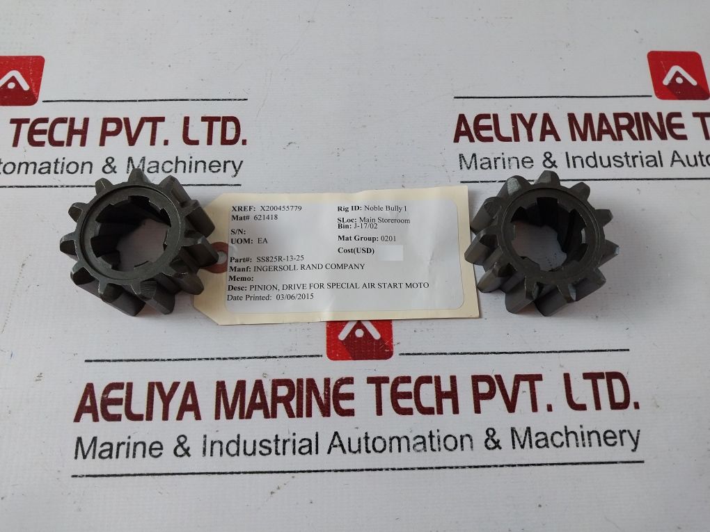 Ingersoll Rand Ss825R-13-25 Drive Pinion – Aeliya Marine