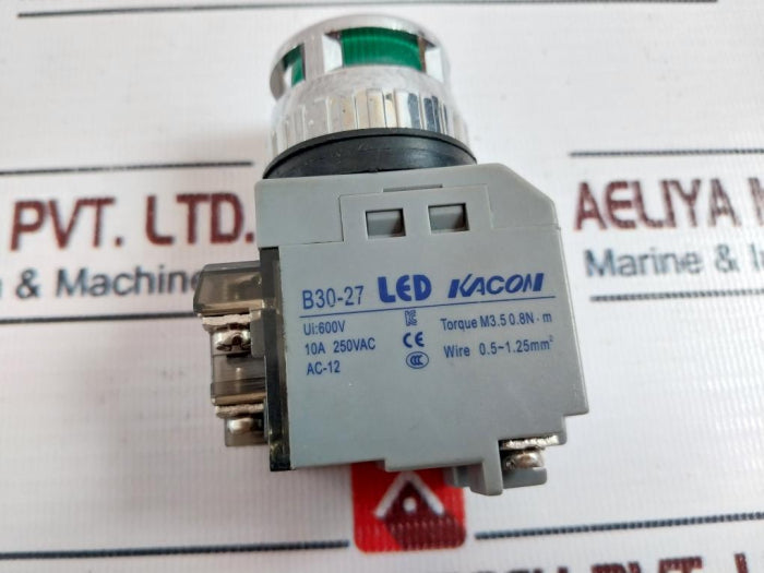 Kacon B30-27 Green Led Pushbutton Switch – Aeliya Marine