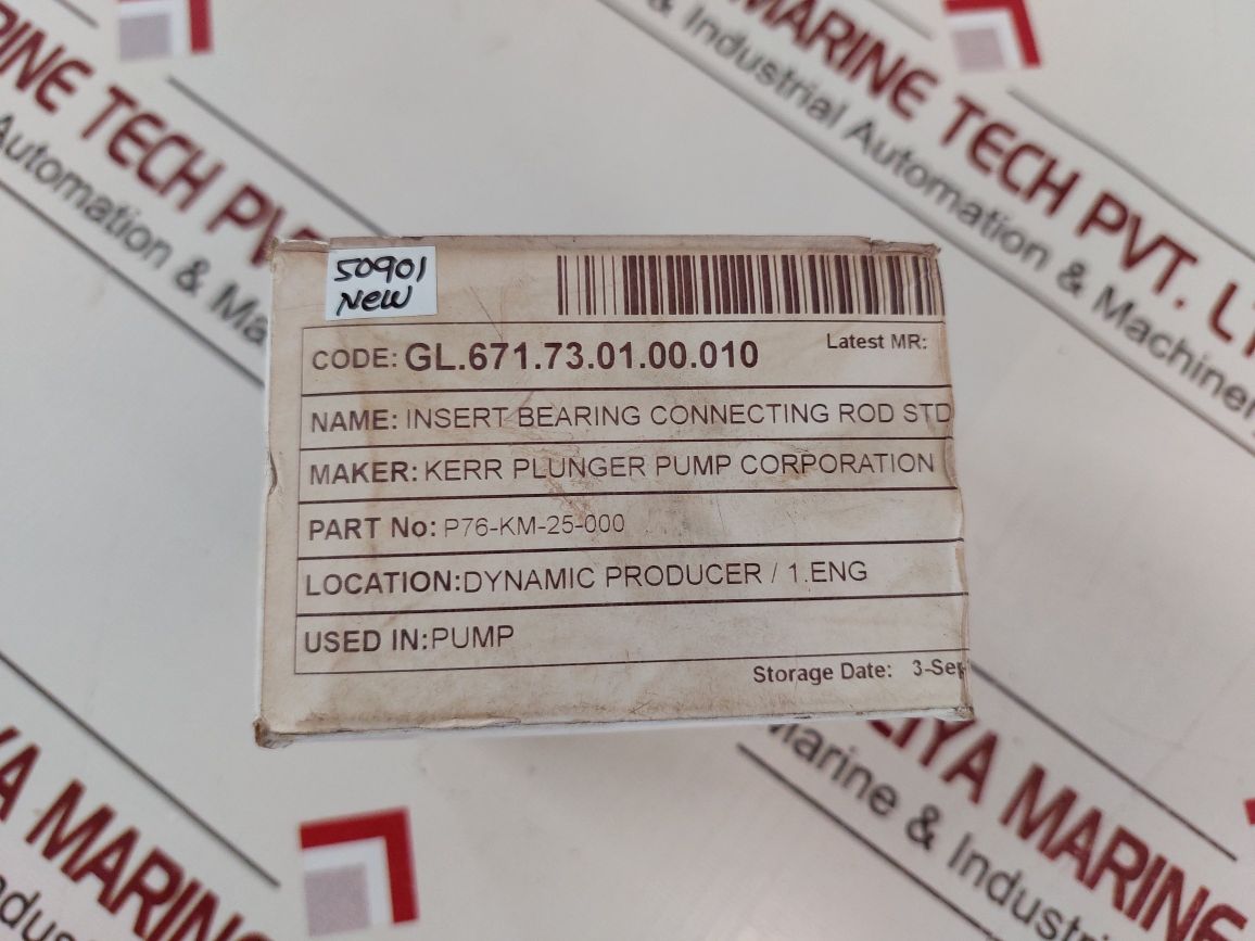 Kerr Plunger P76-km-25-000 Insert Bearing Connecting Rod Std – Aeliya ...