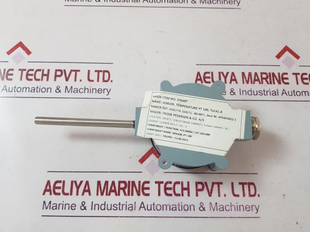 Kjaerulf Pedersen 1Xpt100 Sensor – Aeliya Marine