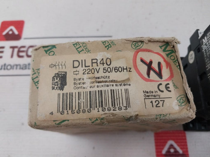 Klöckner Moeller Dilr40 System Contactor Relay 220V 50/60Hz – Aeliya Marine