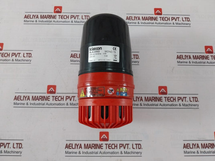 Klaxon Sla-0002 Mono 72 Electric Motor Signalling Emergency Siren 230V ...