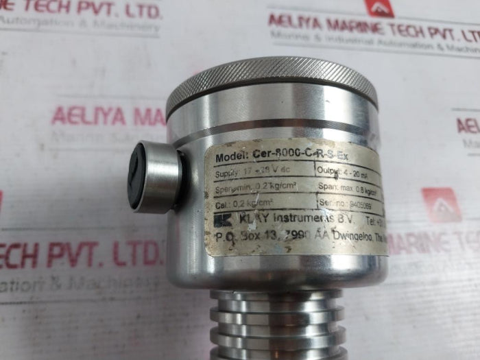 Klay Instruments Cer8000Cr-s-ex Pressure Transmitter With Ceramic Meas ...