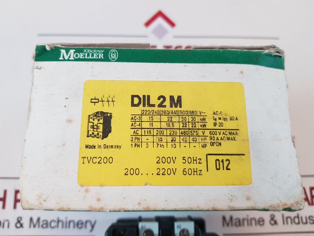 Klockner-moeller Dil 2 M Contactor 200...220V 60Hz – Aeliya Marine