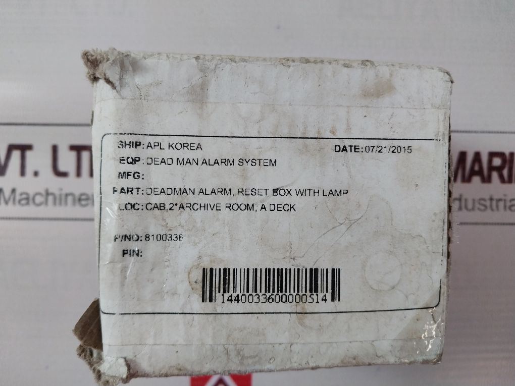 Kongsberg Kag-311340 Dead Man Alarm System – Aeliya Marine