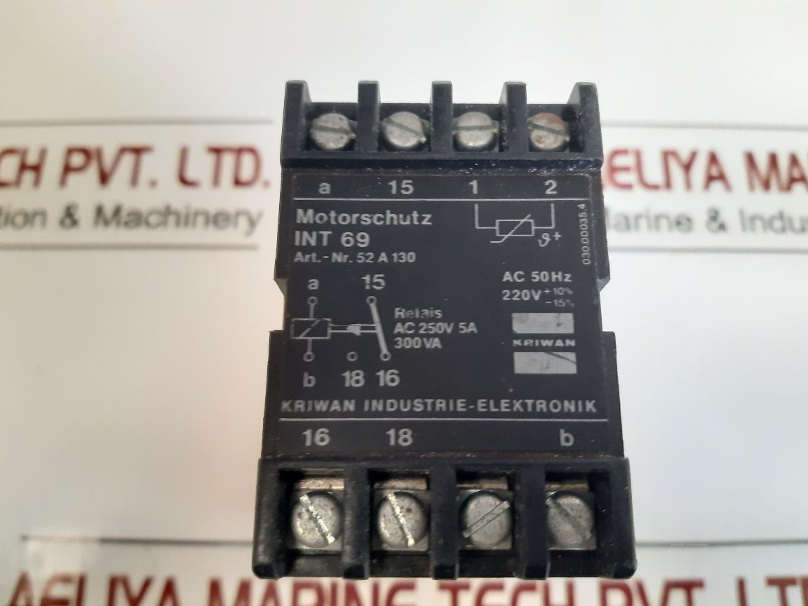 Kriwan Int 69 Engine Protection Relay 52 A 130 – Aeliya Marine