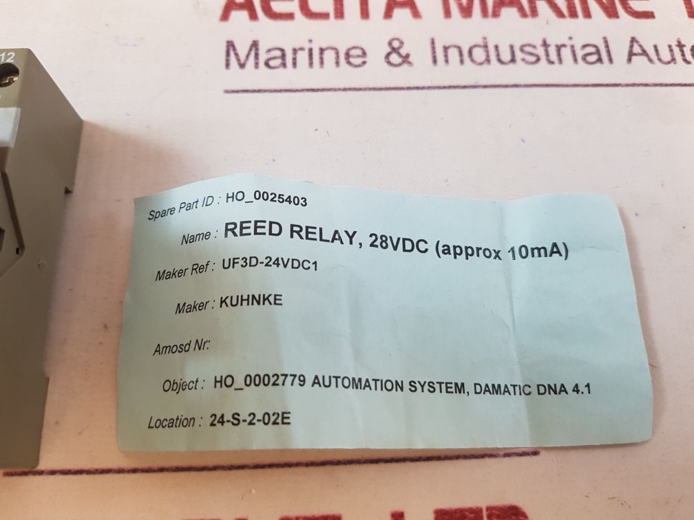 Kuhnke universal uf3d-24vdc1 reed relay – Aeliya Marine
