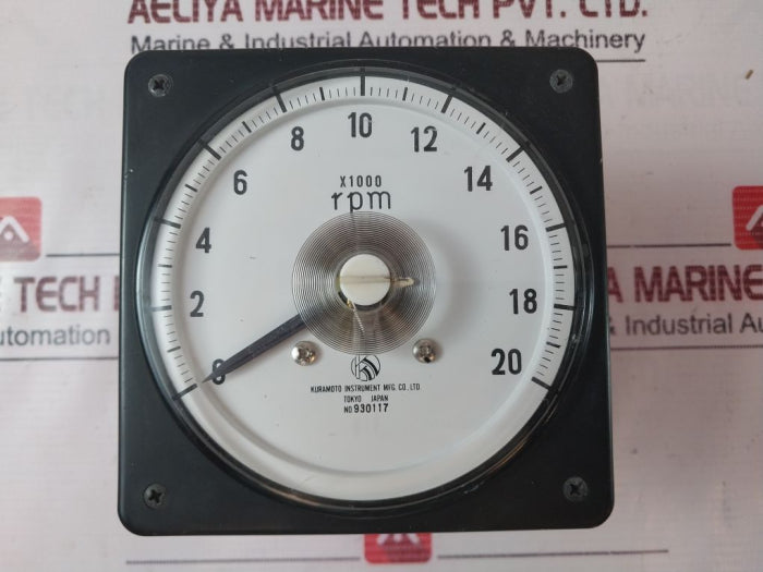 Kuramoto Instrument X 1000 0-20 Rpm Meter – Aeliya Marine