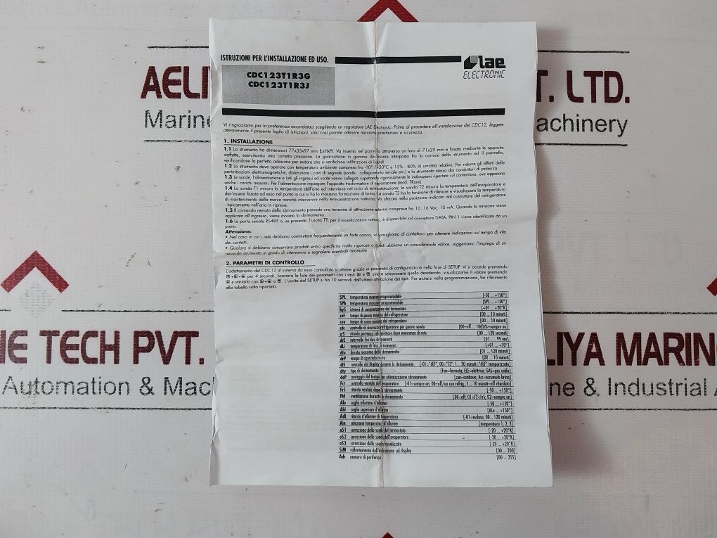 Lae Electronic Cdc123T1R3F Controller – Aeliya Marine