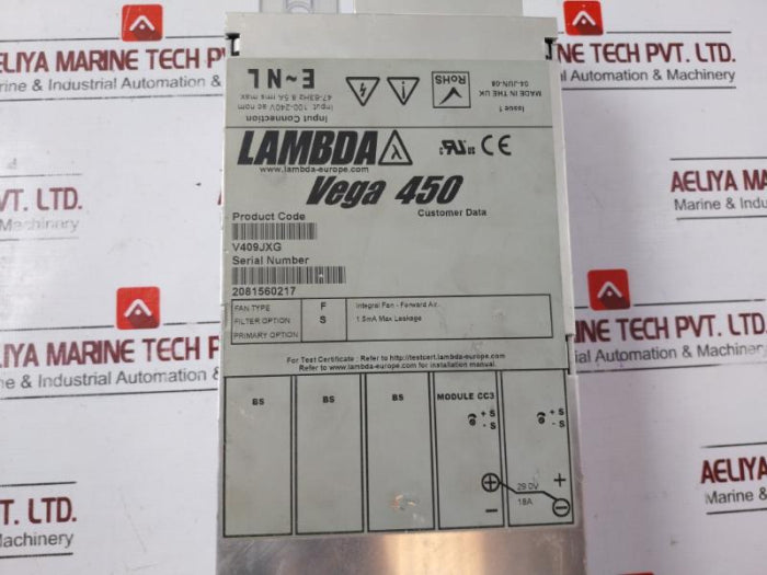 Lambda V409Jxg Multiple Output Modular Power Supply Input:100-240V Ac – Aeliya Marine