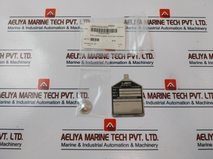 Lamot 11/16” Std (Fs) Rupture Disc 1500Psi – Aeliya Marine