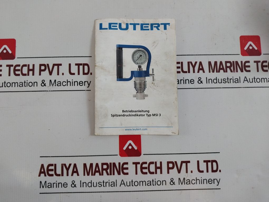 Friedrich Leutert Msi 3-160/3352 Peak Pressure Indicator – Aeliya Marine
