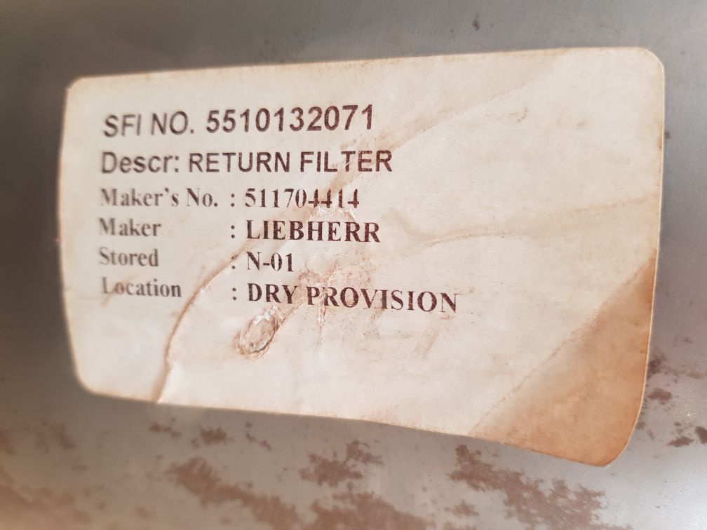 Liebherr 511704414 Return Filter – Aeliya Marine