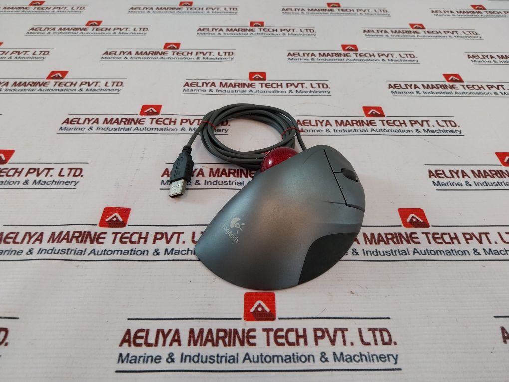 Logitech 810-000766 Trackman Wheel Usb Track Ball Wired Mouse T-bb18 ...