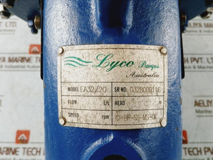 Lyco Ea32/20 End-suction Centrifugal Pump Ea Series Ci-br-ss-ms-oil – Aeliya Marine