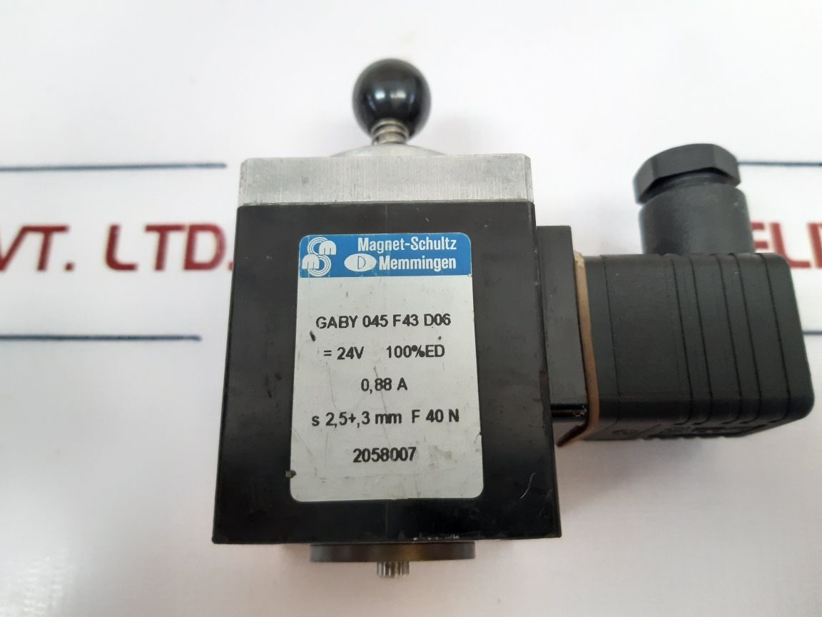Magnet-schultz Gaby 045 F43 D06 Solenoid Valve Coil – Aeliya Marine