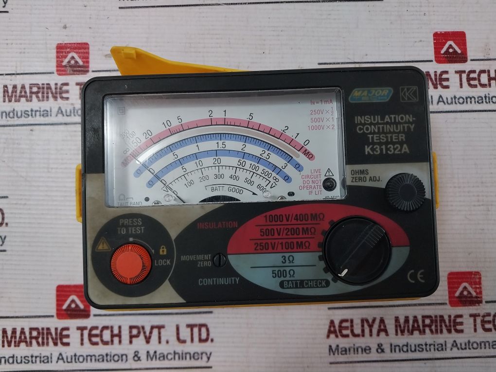 Major Tech K3132A Analogue Insulation Continuity Tester 45-2288A 1000V ...