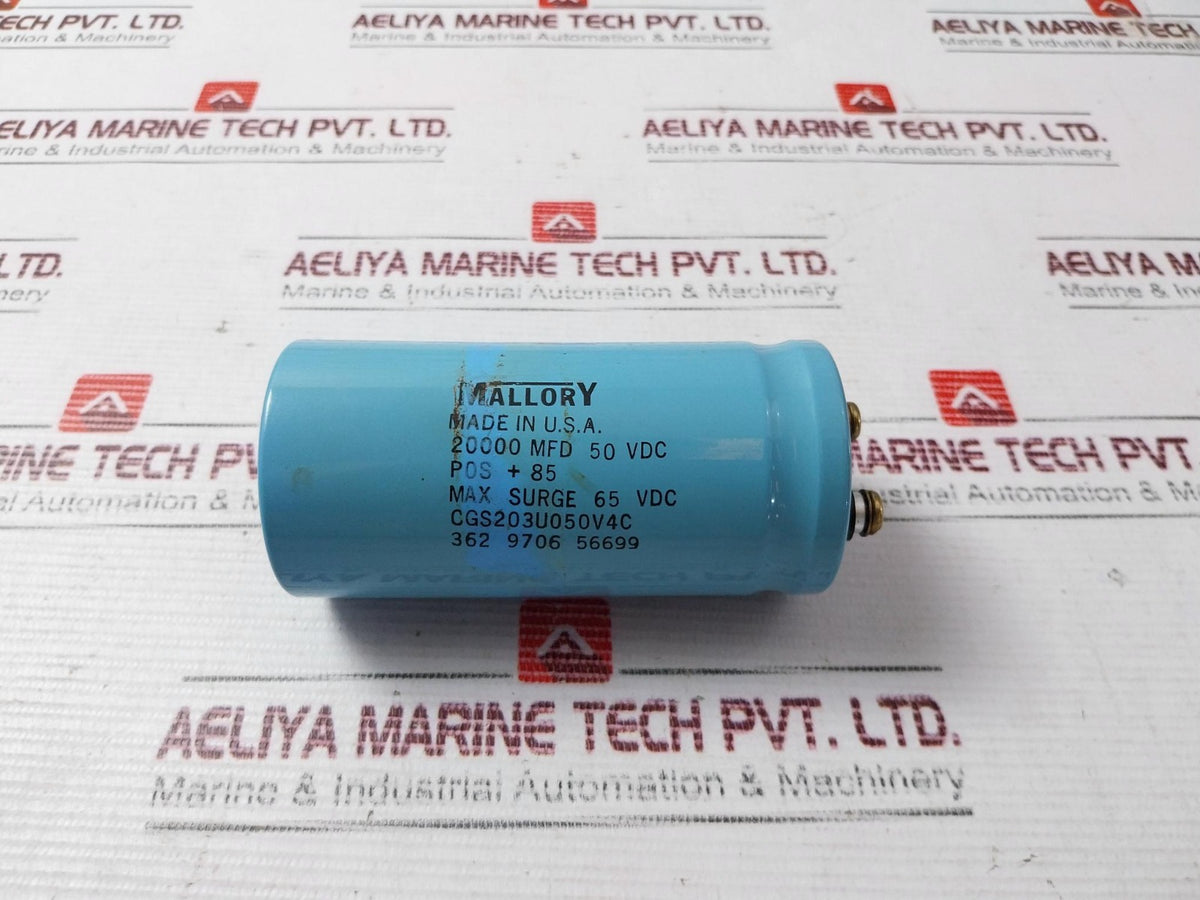 Mallory Cgs203U050V4C Capacitor 20000 Mfd 50 Vdc – Aeliya Marine