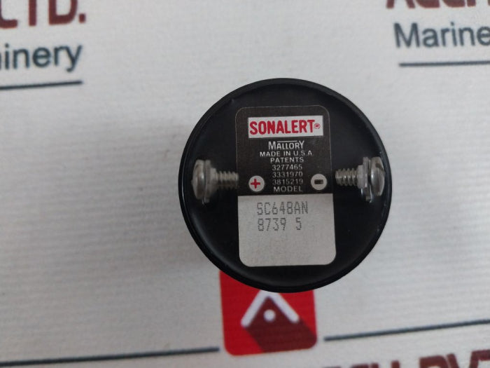 Mallory Sc648An Buzzer Panel Mount Alarm Continuous – Aeliya Marine